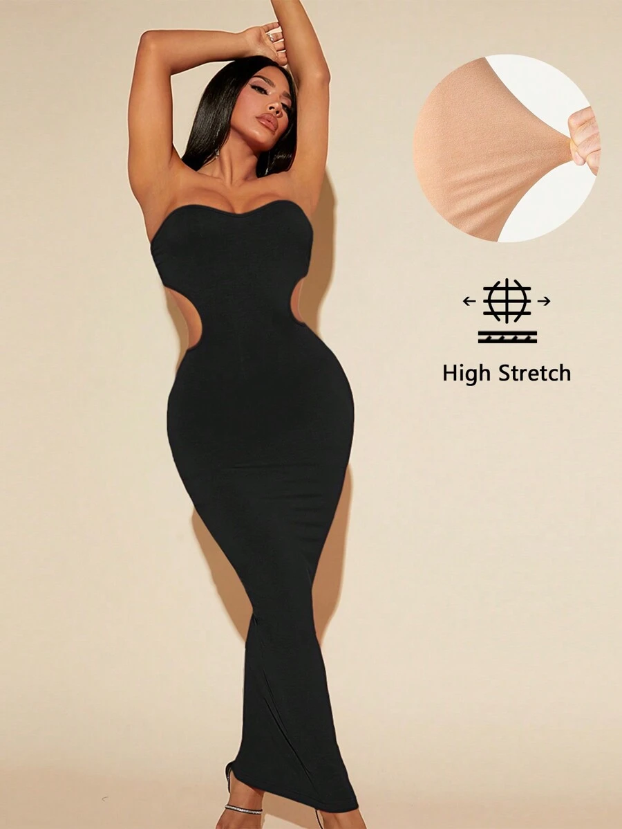 Radiana Cut Out Waist Tube Bodycon Dress | SHEIN USA