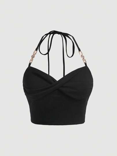 Halter Tops Shein Uk