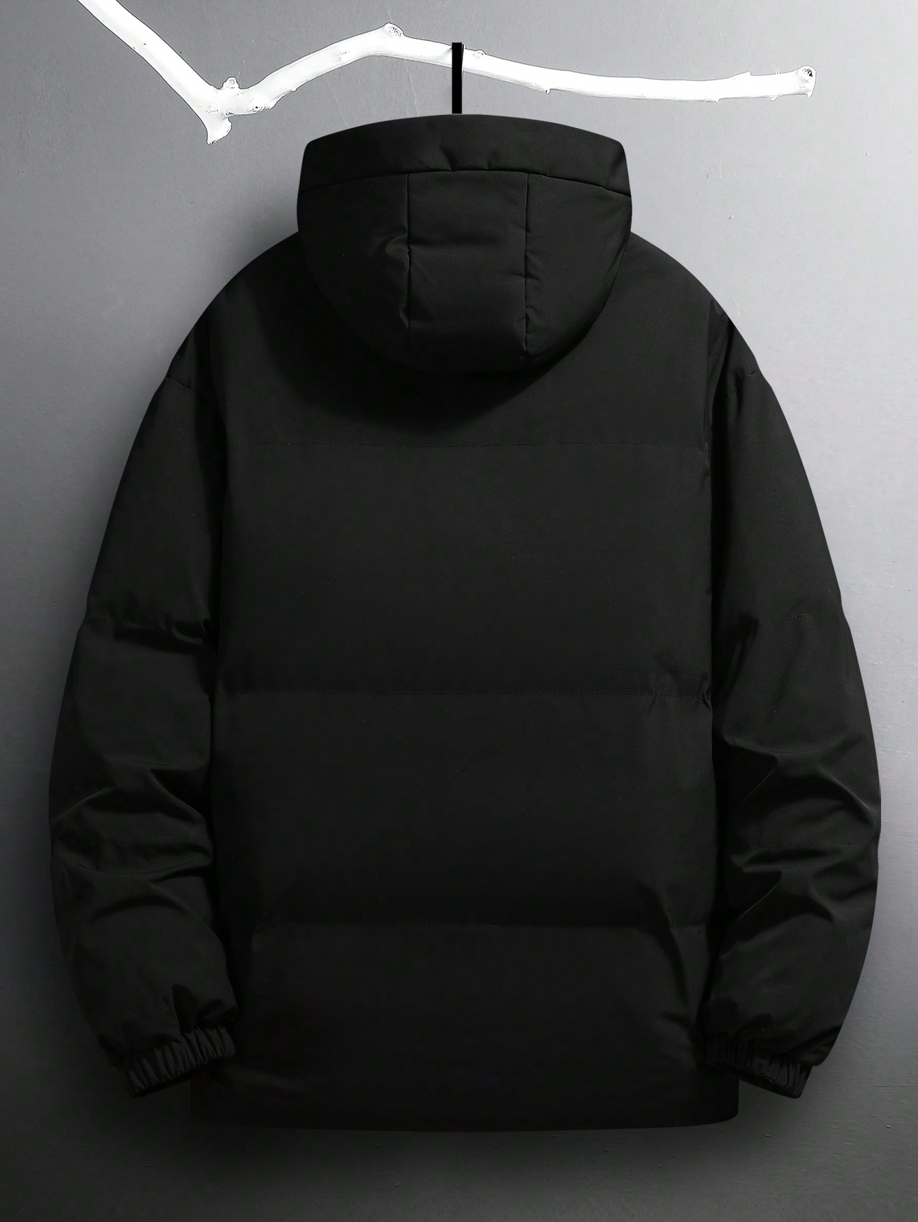 Manfinity Hypemode Oversized Men's Hooded Puffer Coat With Zipper ...