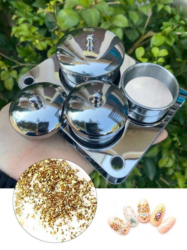 3Pcs/set Manicure Acrylic Liquid Powder Container Organizer Tray ...