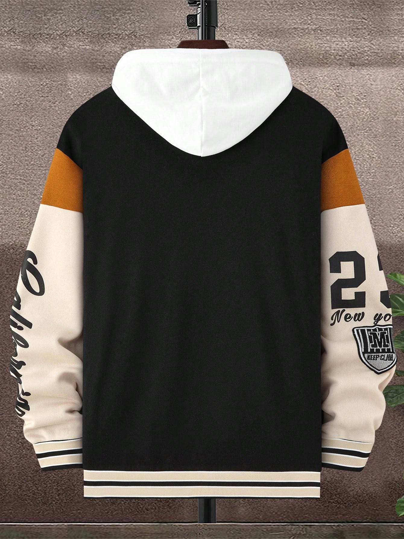 Manfinity Sporsity Loose Fit Men's Letter Print Colorblock Drop ...