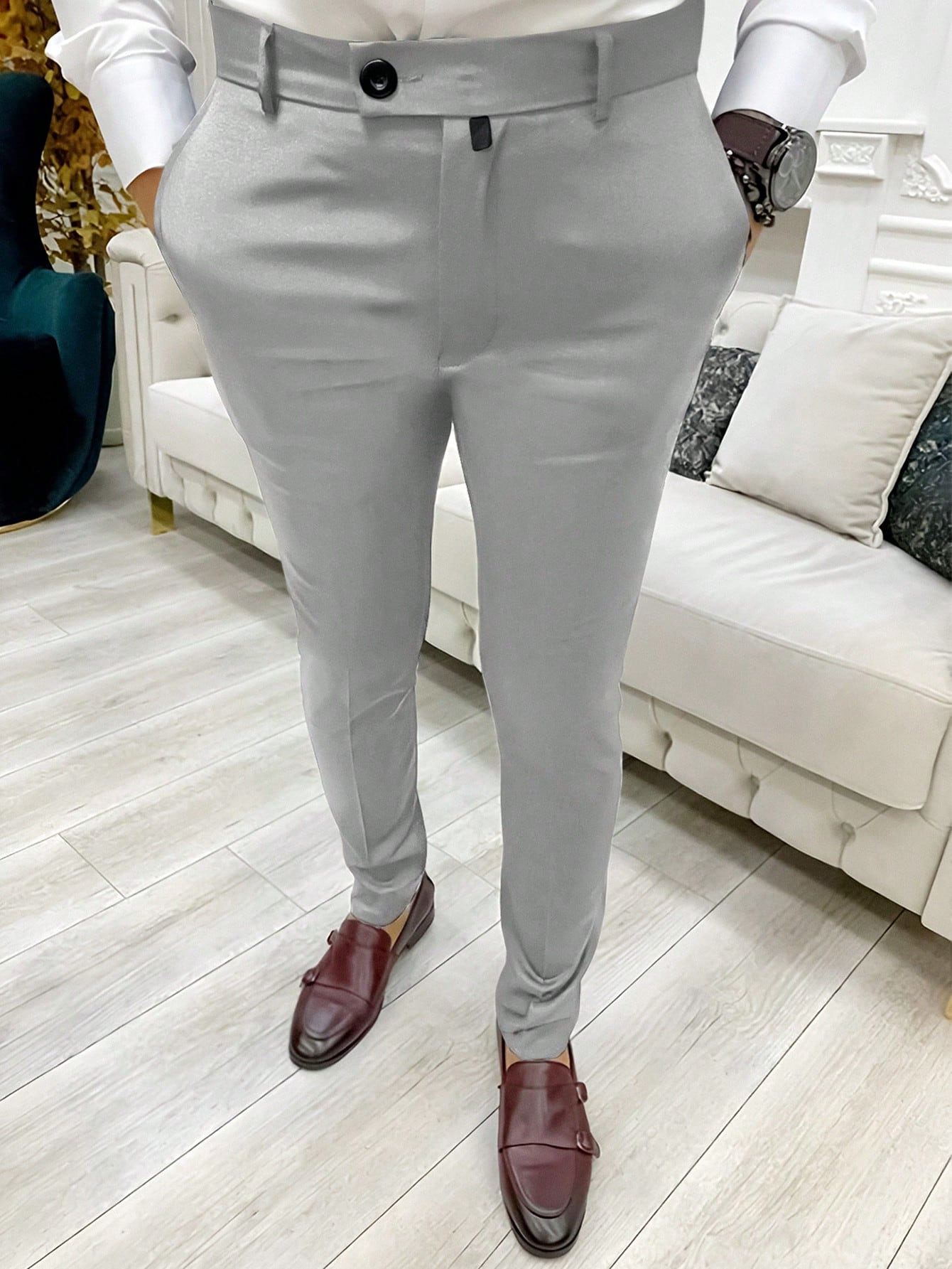 Manfinity Mode Men Slant Pocket Suit Pants | SHEIN USA