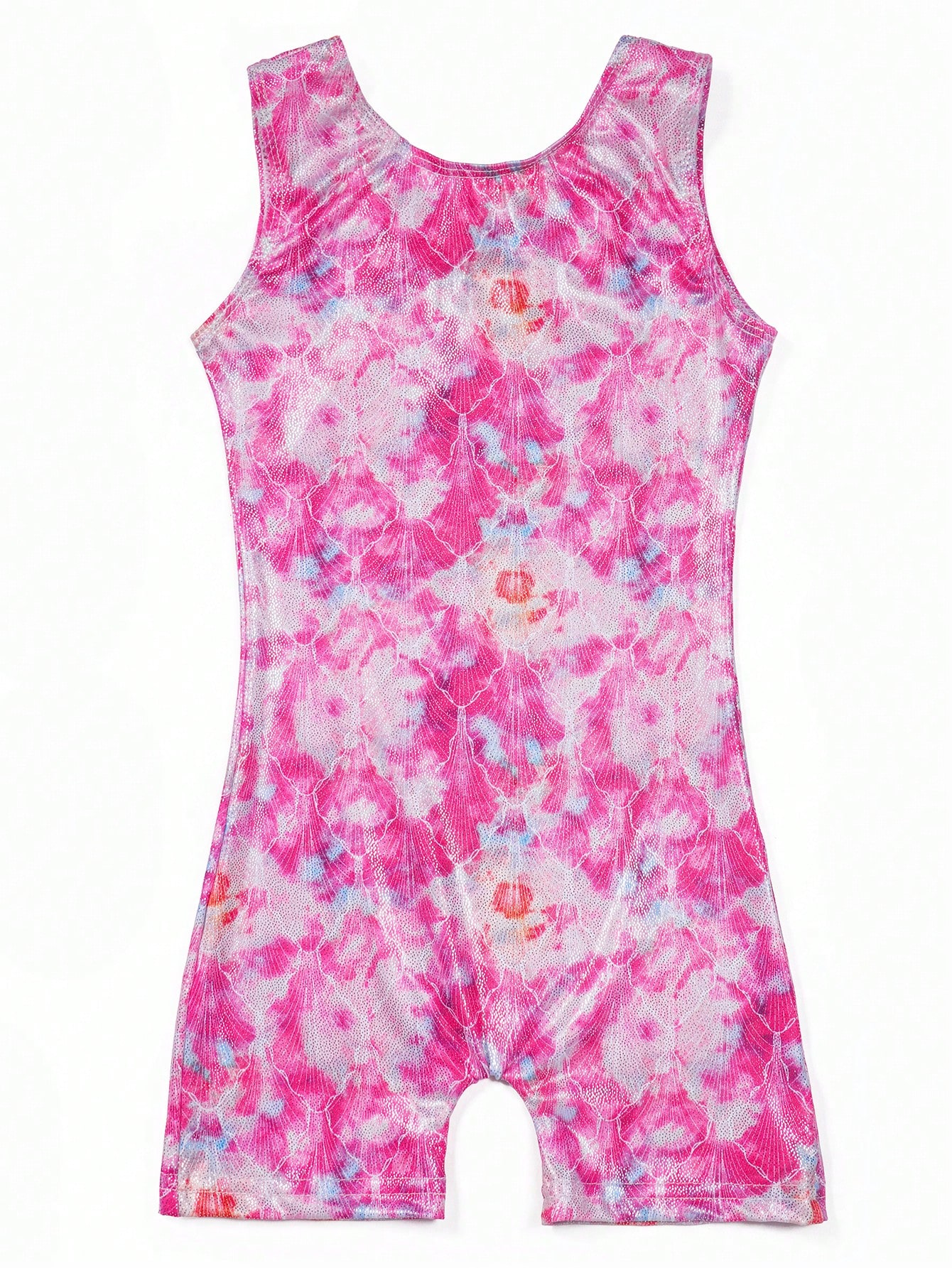 Young Girl Tie Dye Sports Unitard Romper | SHEIN USA
