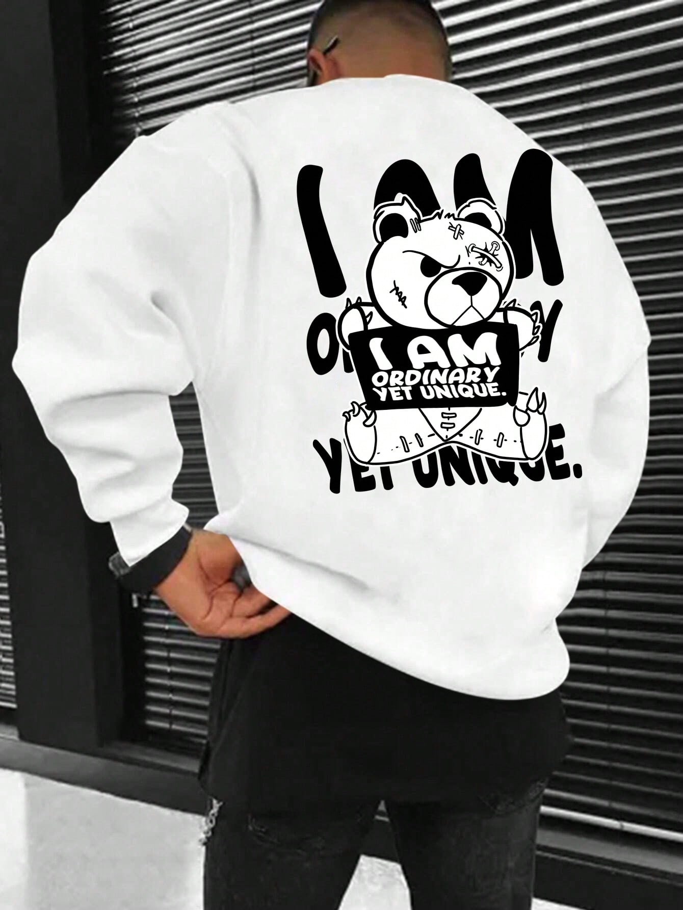 Manfinity EMRG Men Plus Cartoon And Letter Graphic Sweatshirt | SHEIN USA