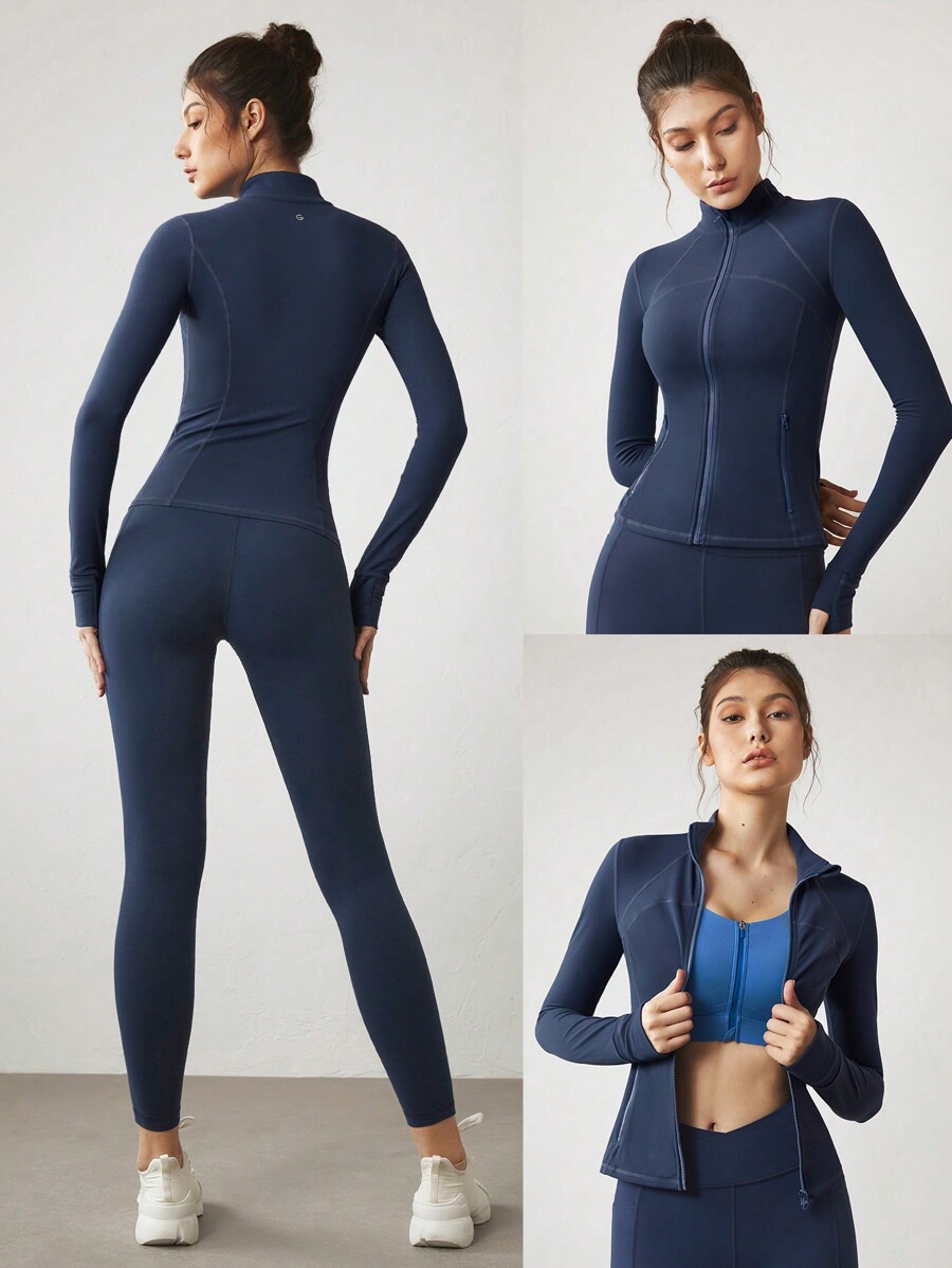 GLOWMODE FeatherFit™ Slim-It Streamline Performance Secure Pockets Zip ...