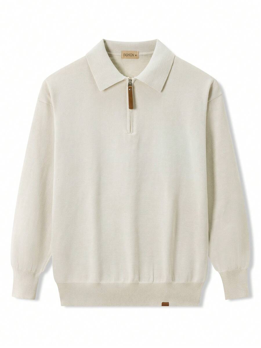 Men Zipper Front Sweater | SHEIN USA