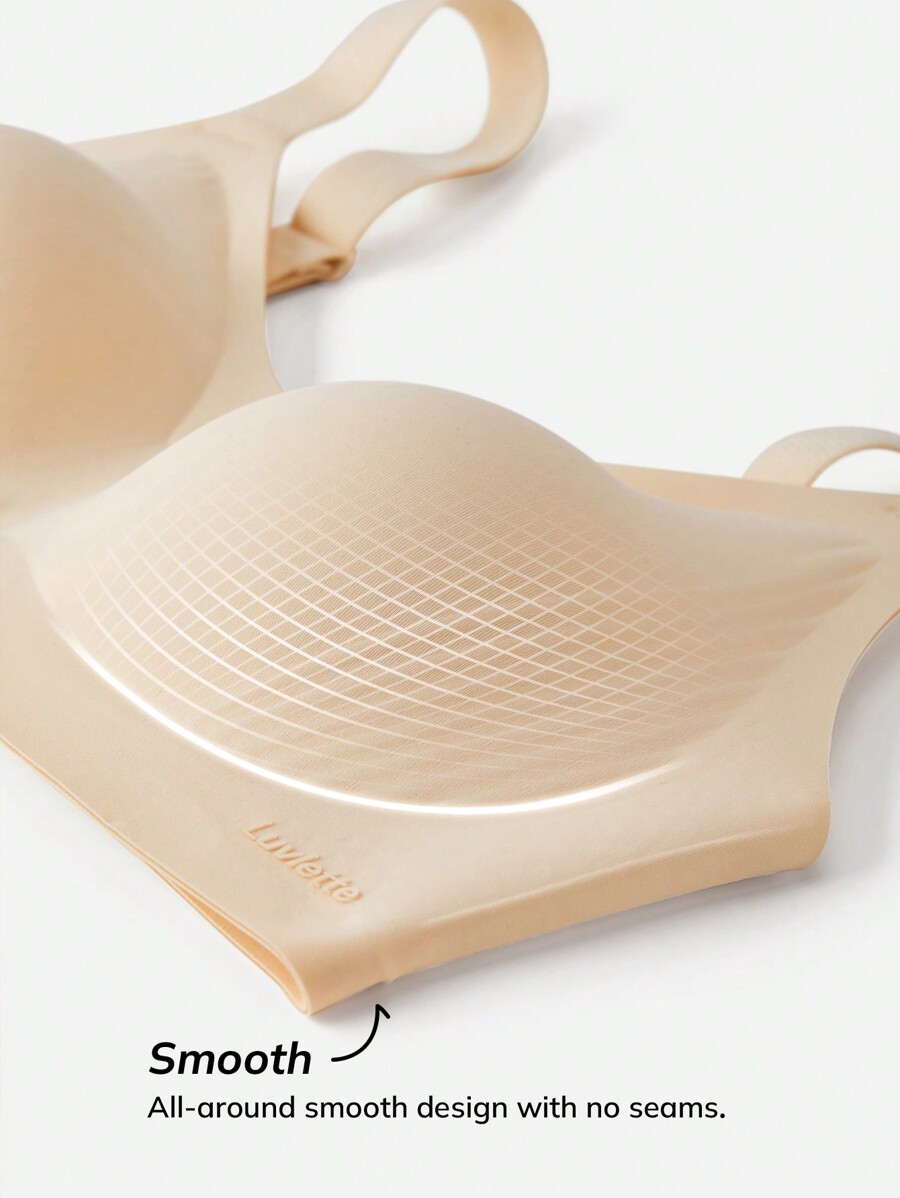Luvlette Plus Dream Curve 2ndskin Wireless Full Coverage Seamless Side Support Lounge Bra