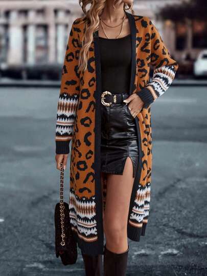 Search leopard cardigan | SHEIN USA