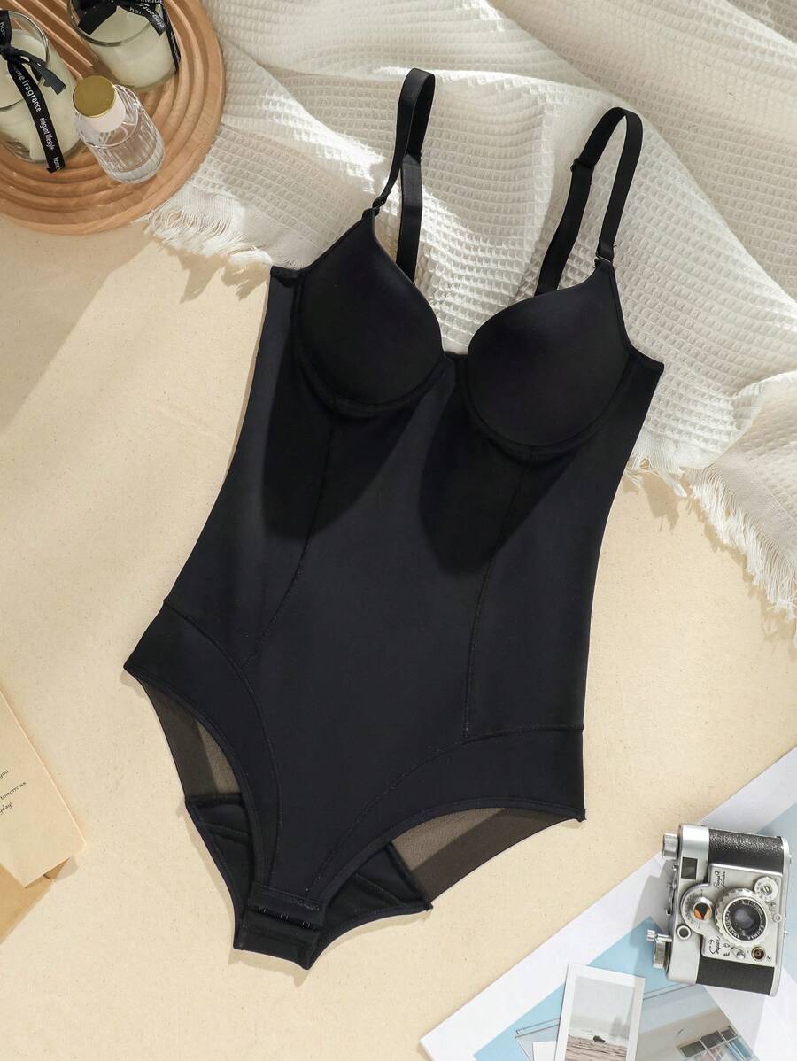 Solid Underwire Shapewear Bodysuit | SHEIN USA