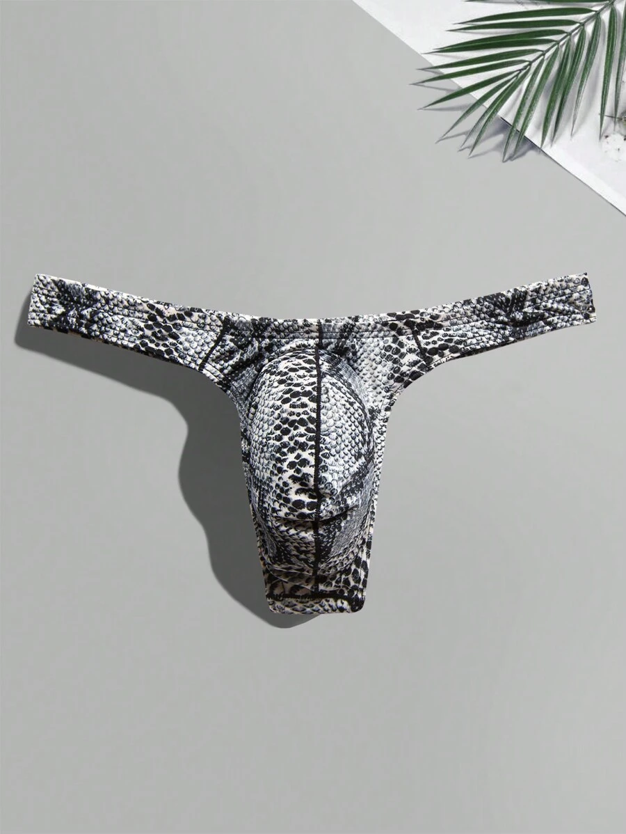 Men Snakeskin Print Thong Sexy Underwear | SHEIN USA