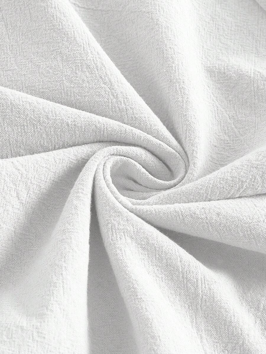 SHEIN Tween Girls' Loose Elegant Daily Wear Drawstring Straight Plain ...