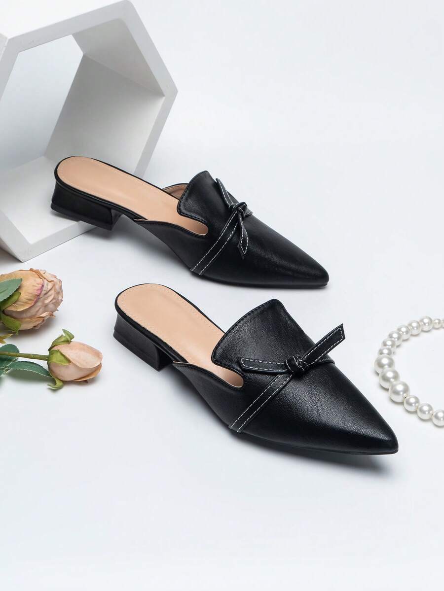 Women's Flat Backless Strap Shoes For All Seasons, Fashionable ...