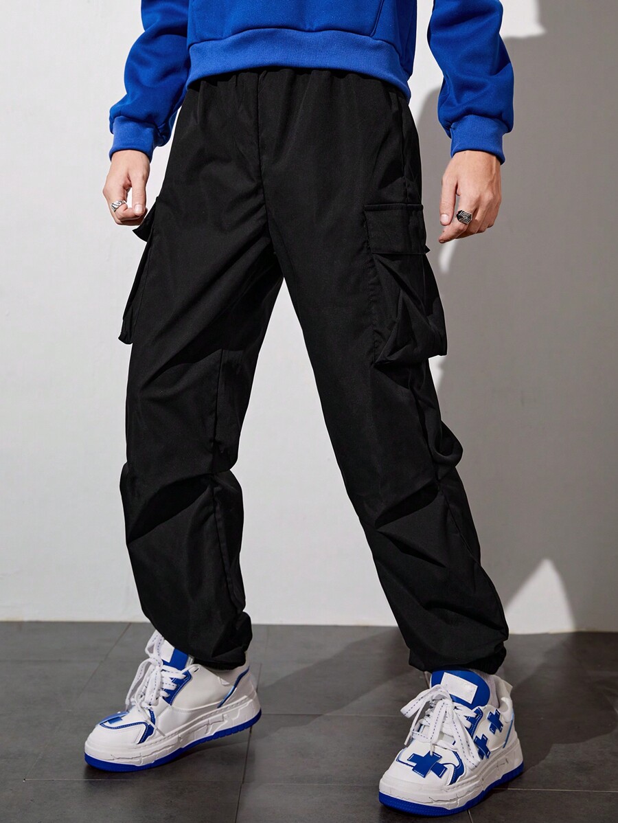 Teen Boy Flap Pocket Side Cargo Pants | SHEIN