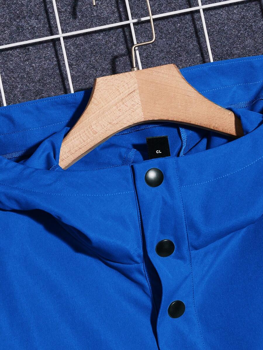 Manfinity Hypemode Loose Fit Men's Hooded Jacket With Letter Patches ...