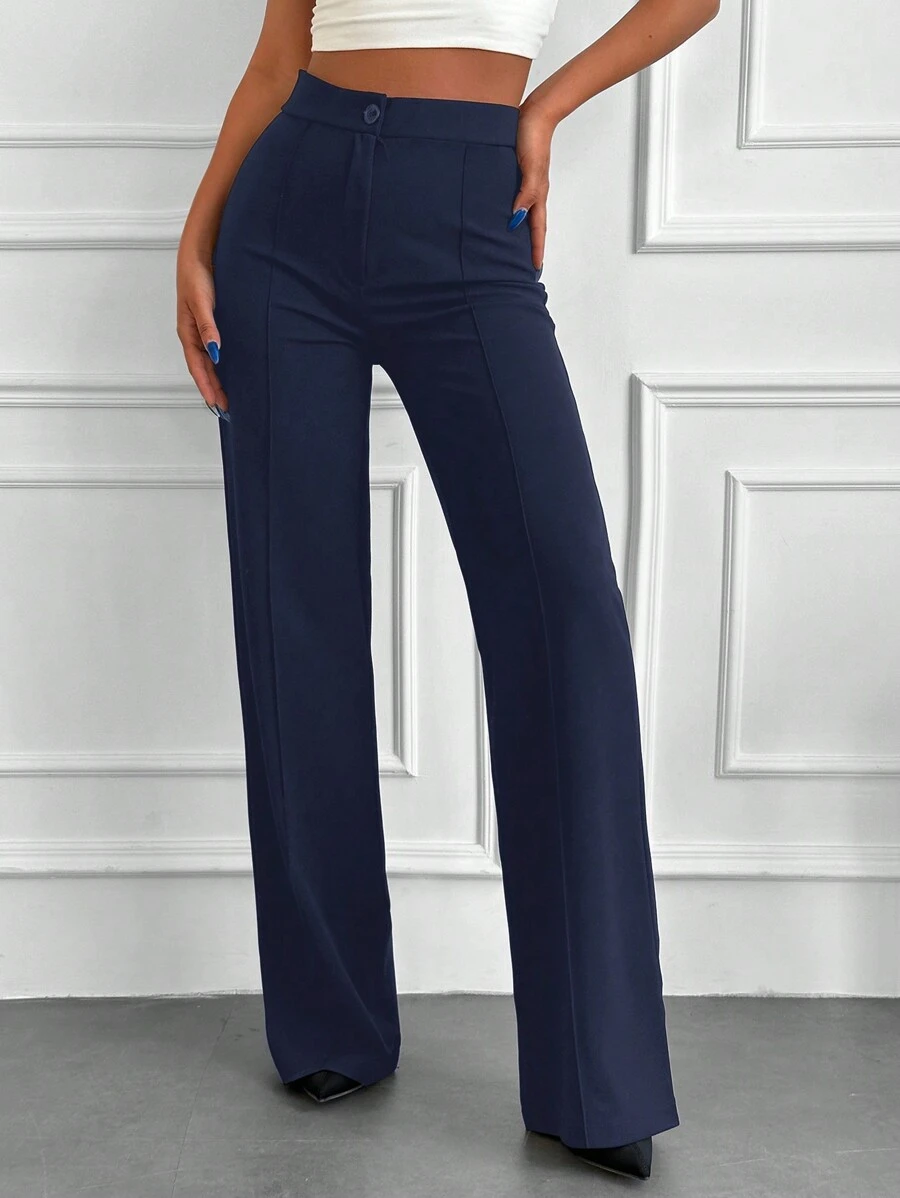EURMUSE High Waist Straight Leg Pants | SHEIN USA