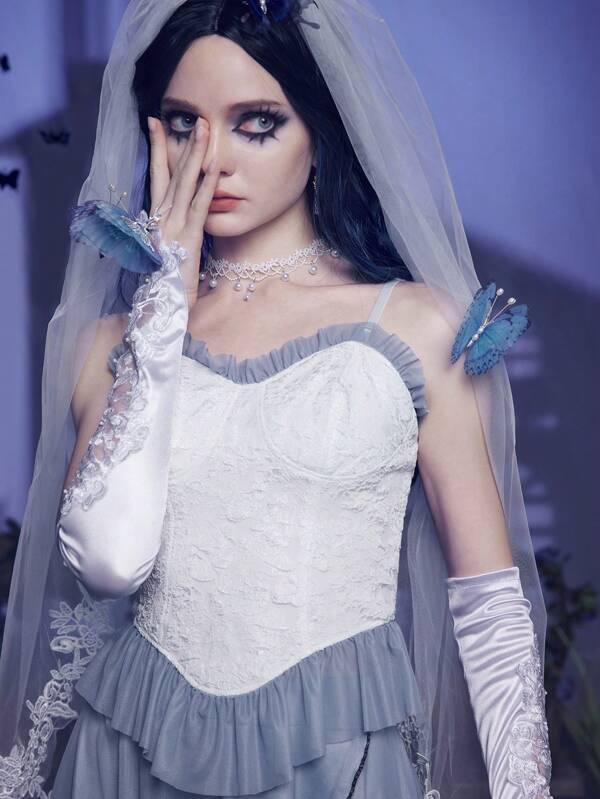 Corpse Bride | ROMWE Franjestrim Bustier Kostuum Cami-top | SHEIN Nederland