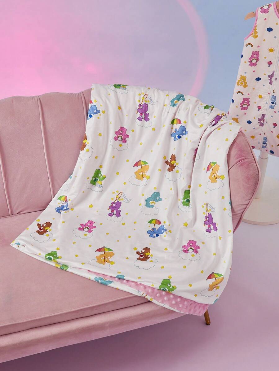 SHEIN X Care Bears Soft & Safe Plush Large Size Baby Blanket | SHEIN UK