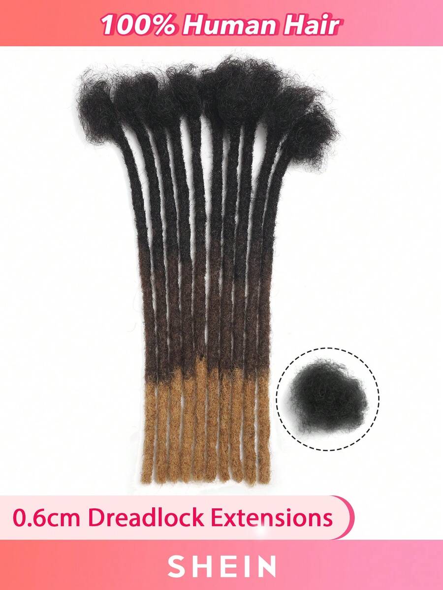 10 pouces 0,6 cm de largeur Dégradé trois couleurs 100% extensions de ...