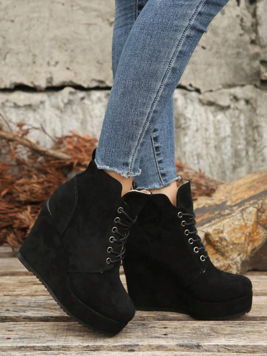 Women's Wedge Heel Platform Boots | SHEIN USA