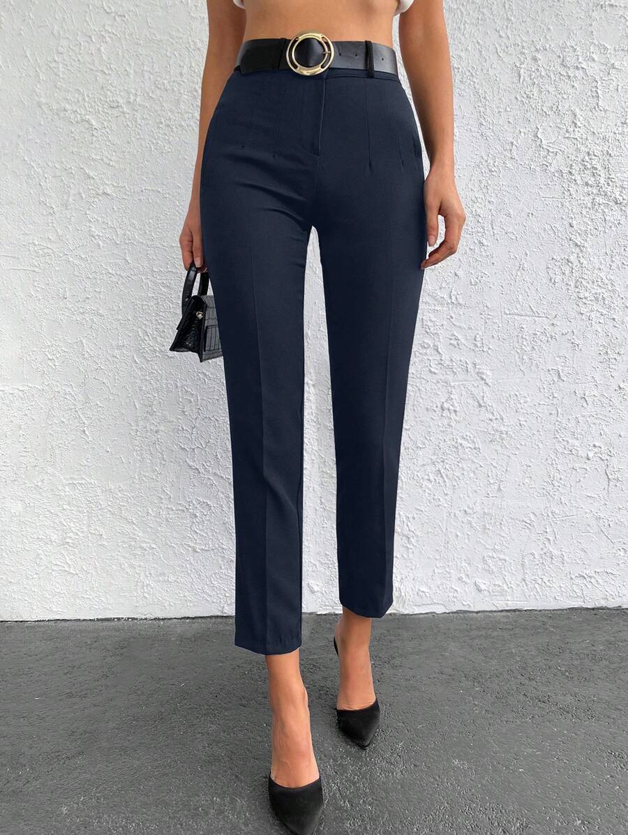 Slant Pocket Pants Without Belt | SHEIN USA