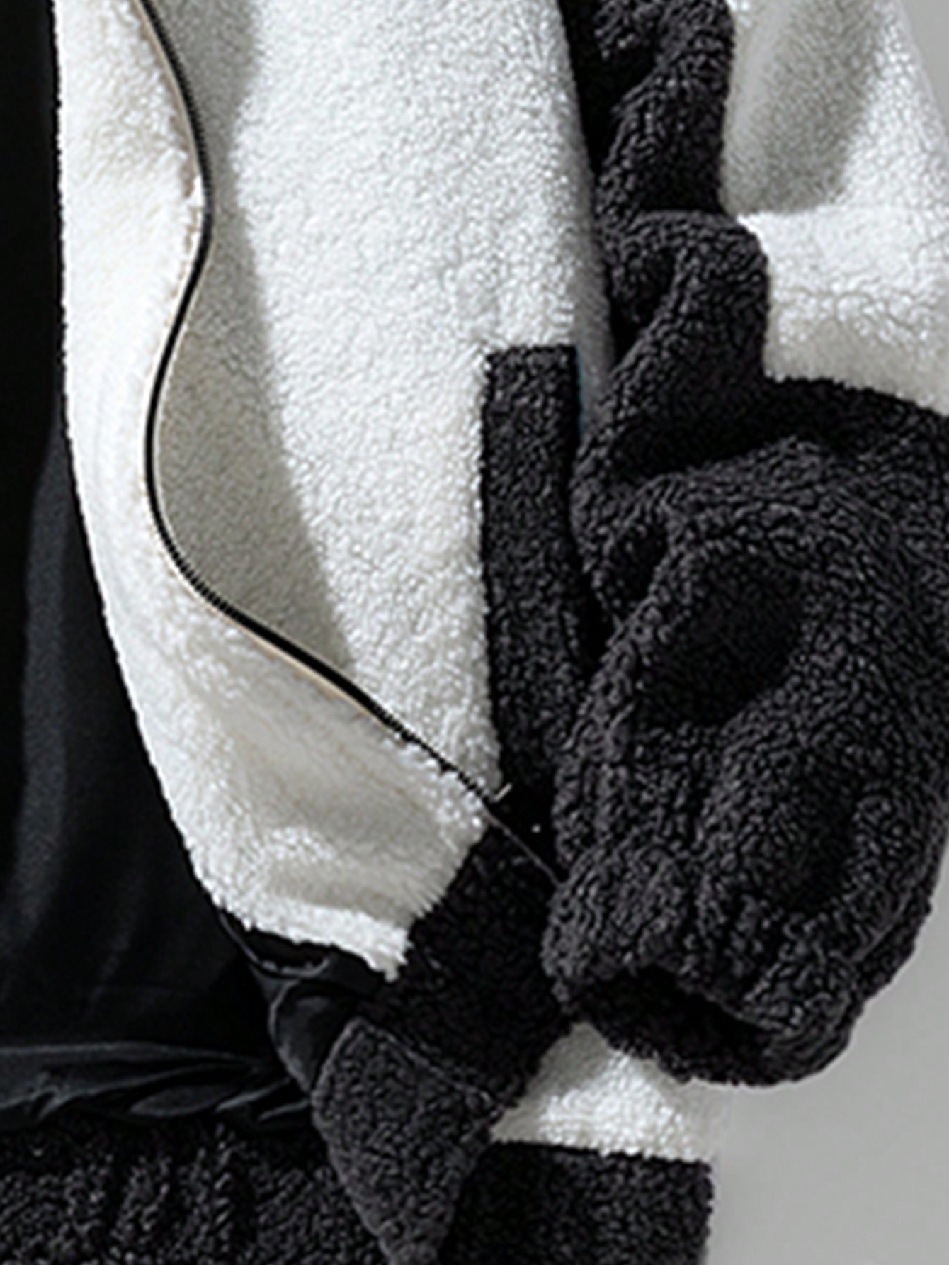 Men Two Tone Zip Up Teddy Jacket | SHEIN USA