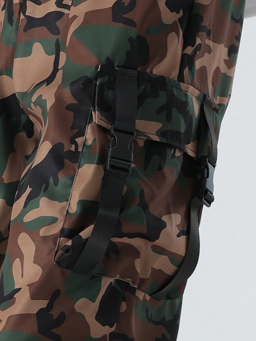 SHEIN Tween Boy Camo Print Flap Pocket Side Cargo Pants | SHEIN USA