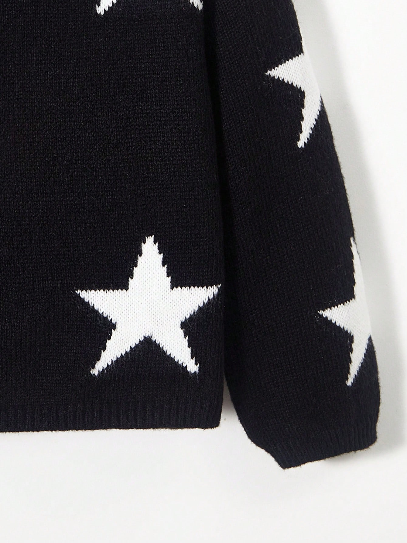 SHEIN Adolescent Fille Pull Motif Étoile Épaule tombante | Mode en ...