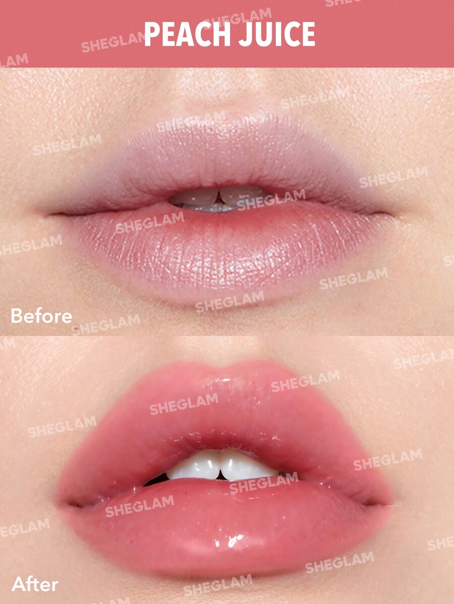 SHEGLAM BáLsamo Labial Glow Addict Con Jugo De MelocotóN, Hidratante ...