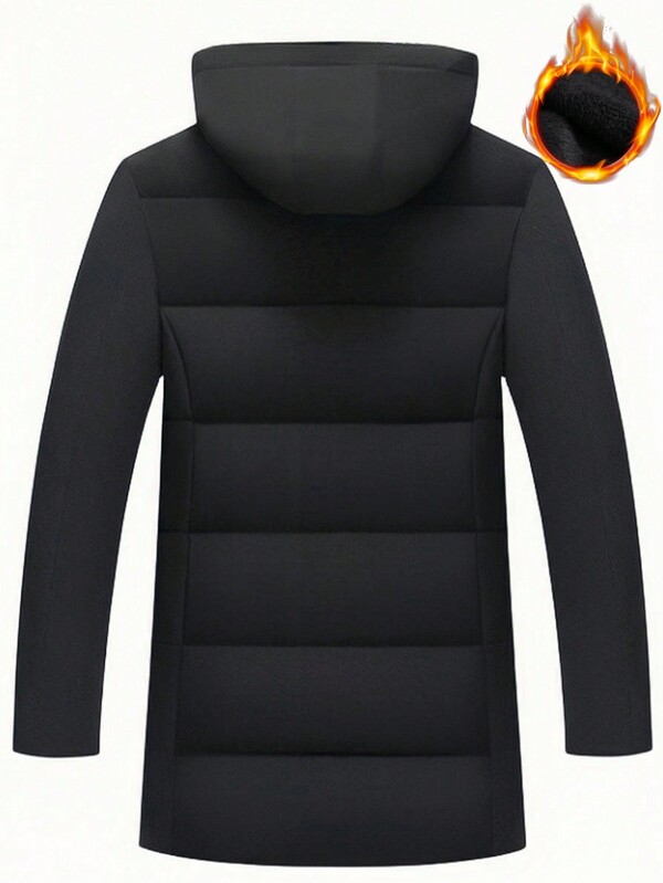 Manfinity Homme Men 1pc Letter Graphic Thermal Lined Zip Up Hooded Puffer Coat for Sale ...