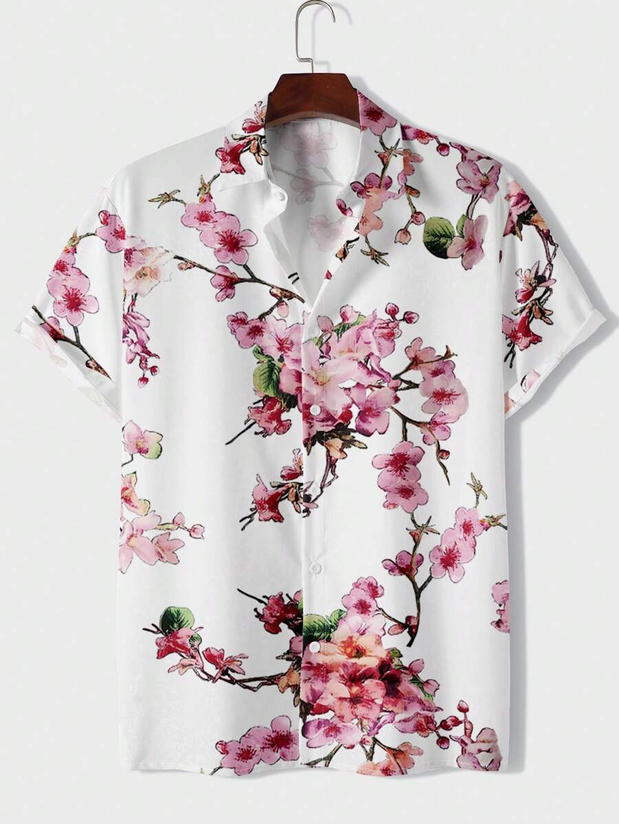 Men Floral Print Shirt | SHEIN USA