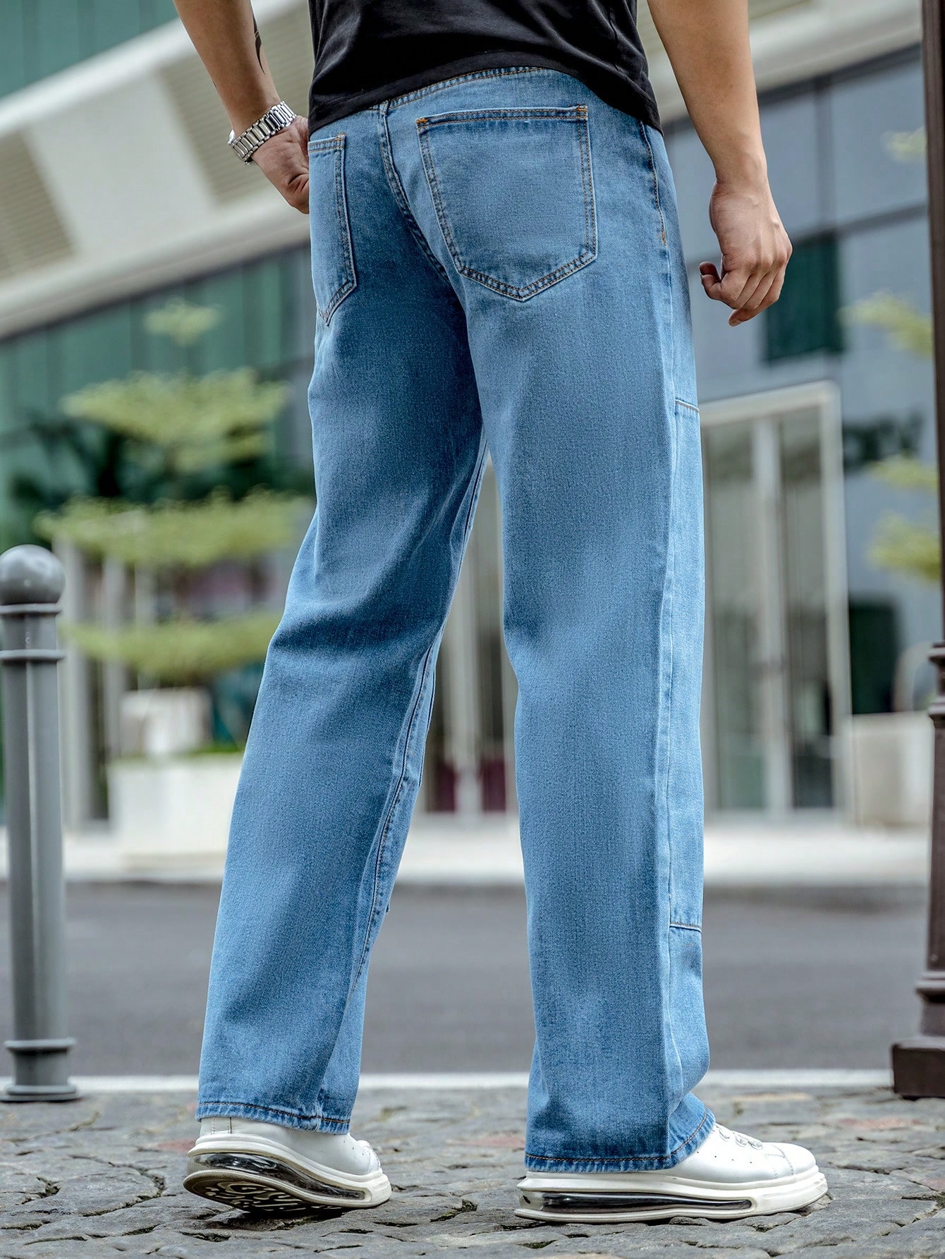 Manfinity Loose-Fit Men's Slant Pocket Straight Leg Jeans | SHEIN USA