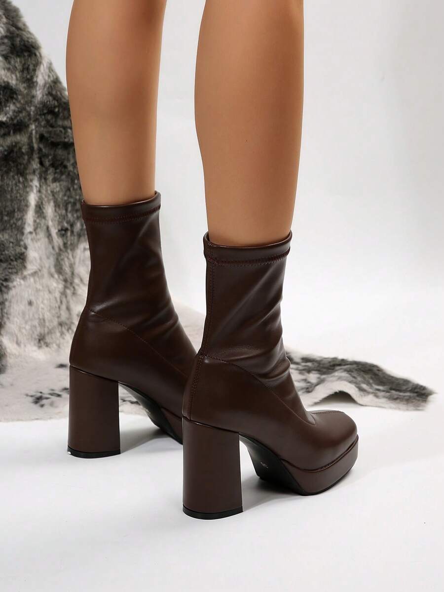 Estilo con suéter, usa con vestido blanco, botas de mujer de moda 2024 nuevas llegadas con ...