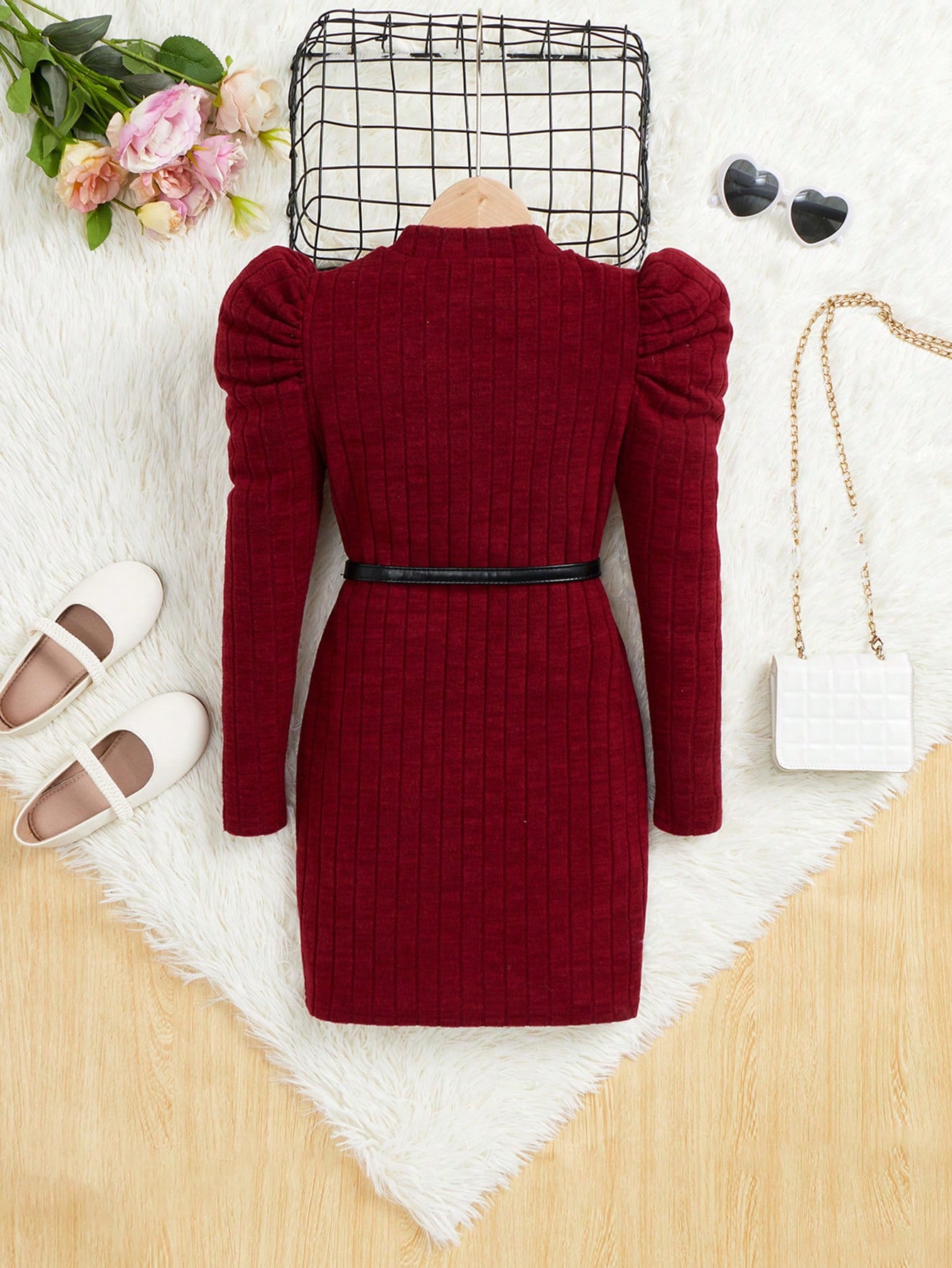 SHEIN Robe À Manches Courtes Décontractée À Col De Support À La Mode ...