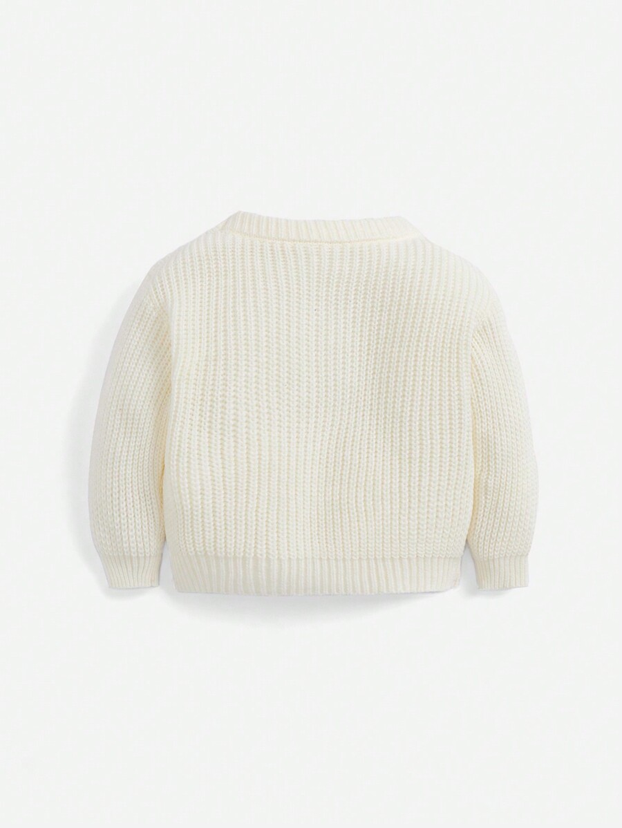Cozy Pixies Baby Girls Ribbed Knit Sweater | SHEIN USA
