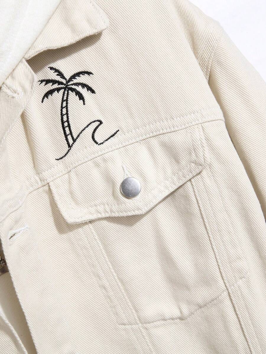 Manfinity Hypemode Loose Fit Men's Denim Jacket With Flap Details, No ...