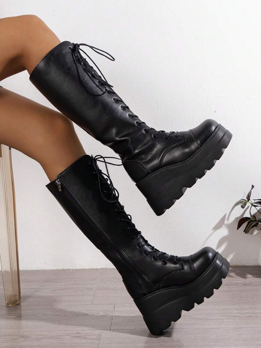 Women's Wedge Heel Platform Boots | SHEIN USA