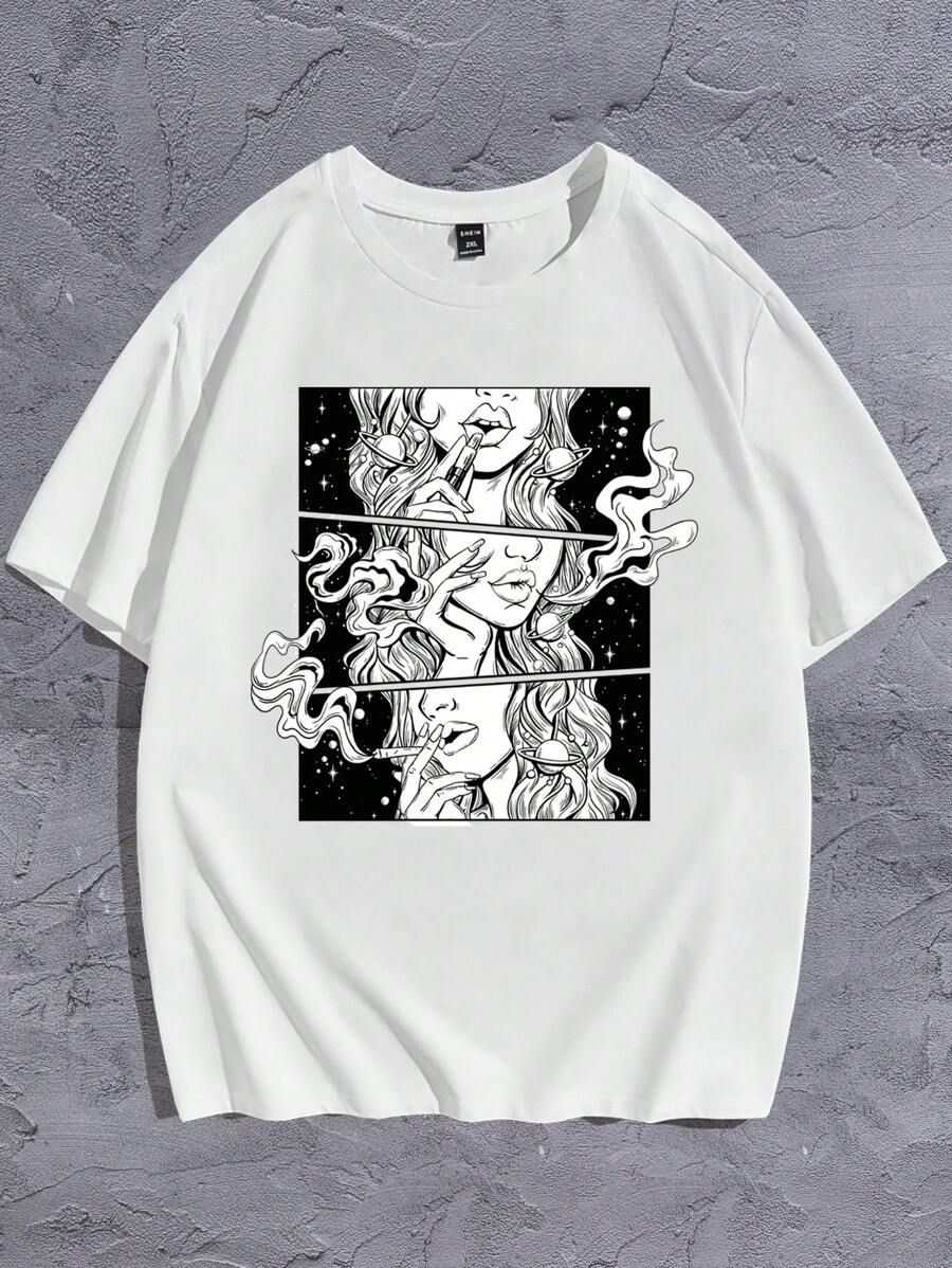 Manfinity RebelGame Men Plus Figure Graphic Tee | SHEIN USA