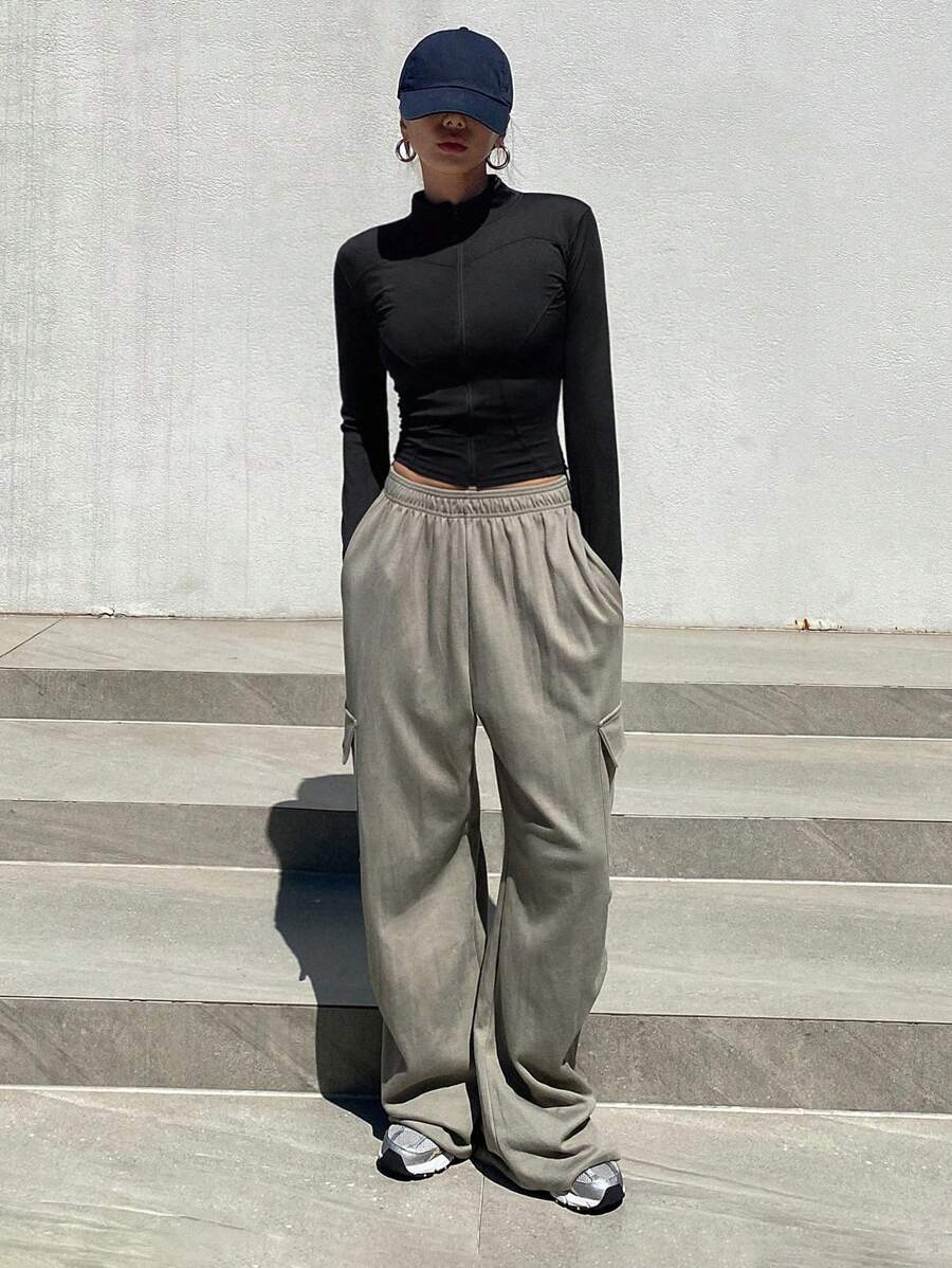 DAZY Zip Up Crop Jacket | SHEIN USA