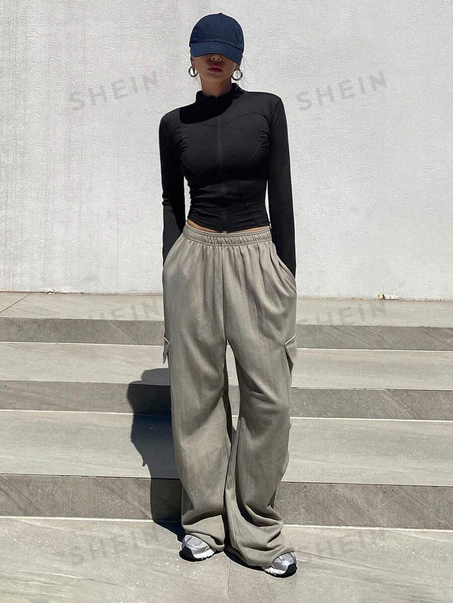 DAZY Chaqueta Corta De Cremallera | Moda de Mujer | SHEIN México