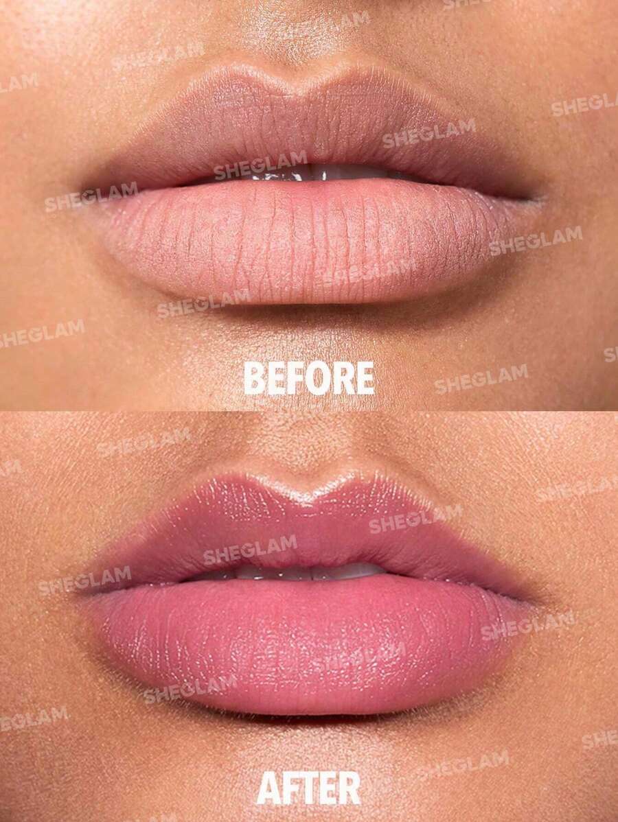 SHEGLAM Plushy Lip Balm-02 Pink Natural Gloss Hydrating Tinted Lip Care ...