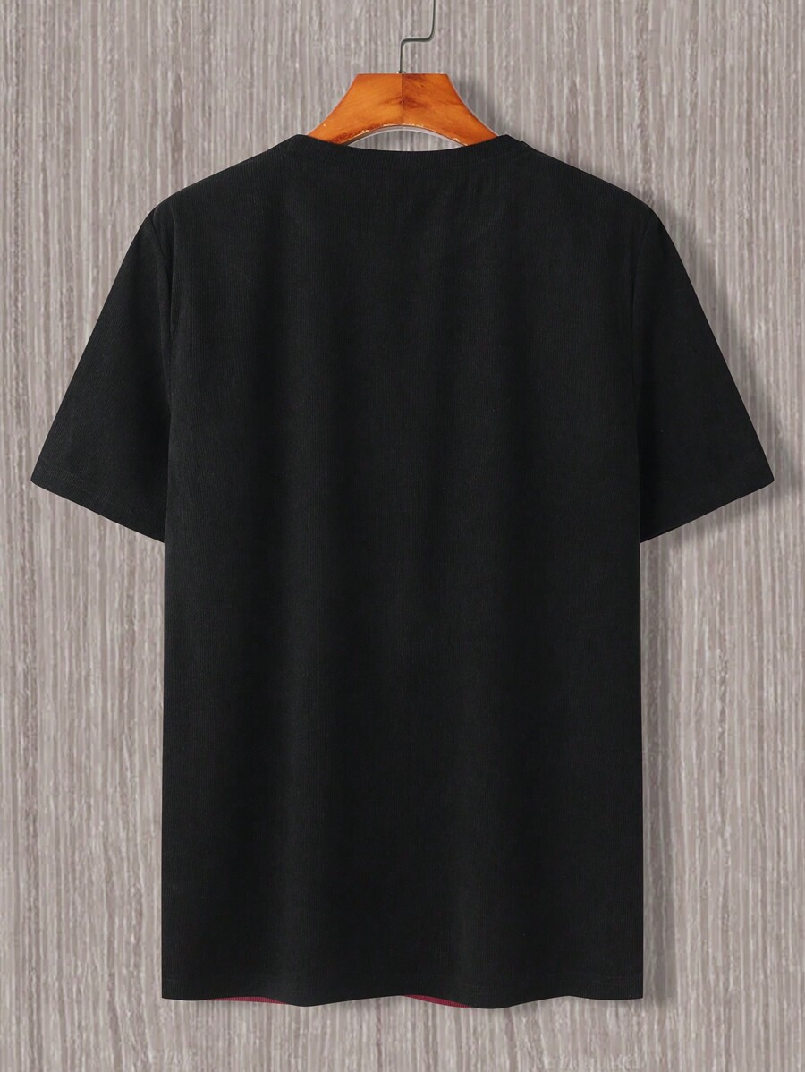 Manfinity Homme Homme T-shirt Bicolore | Mode en ligne | SHEIN FRANCE