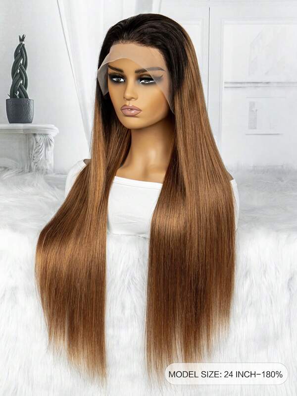 Humain Perruques De Cheveux Pour Femme 13x4 Perruque Frontale En Dentelle Oreille À Oreille ...