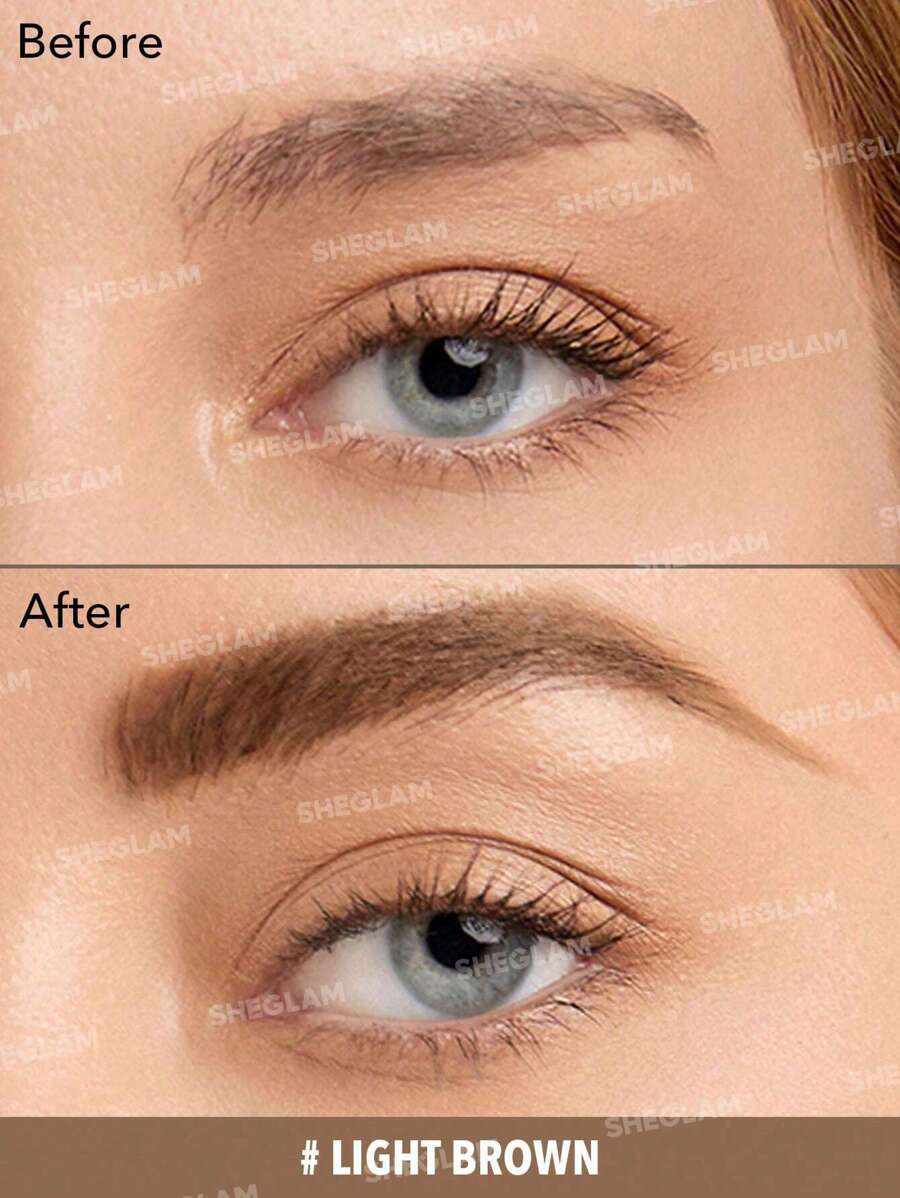 SHEGLAM Dual-Ended Fine Eyebrow Pencil - Light Brown Valentine's Day ...