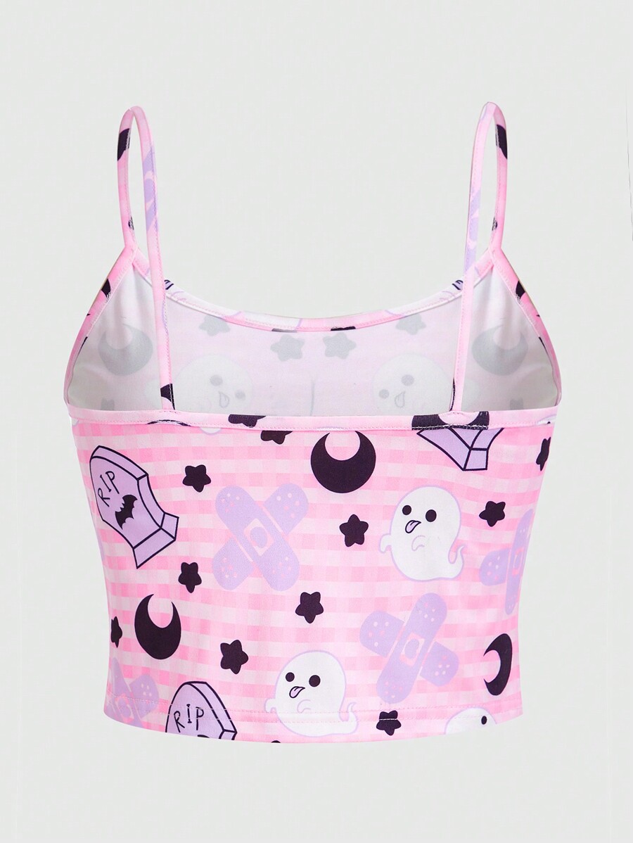 ROMWE Kawaii Cartoon Graphic Cami Top | SHEIN USA