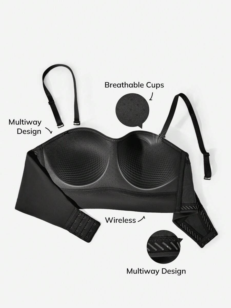 LUVLETTE Dream Curve Support +Wireless Longline Strapless Bra | SHEIN USA