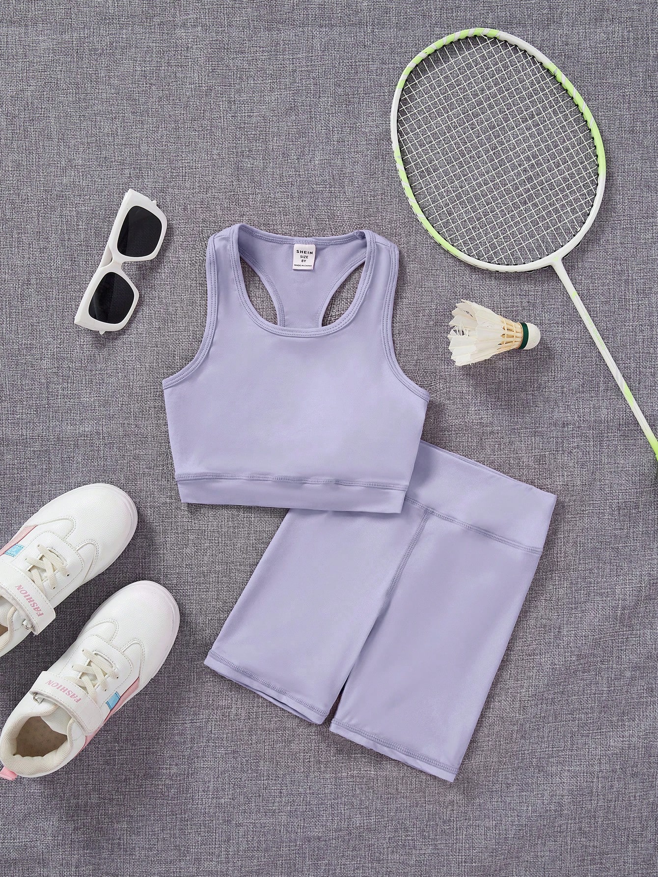 SHEIN Tween Girl Racer Back Sports Set | SHEIN USA