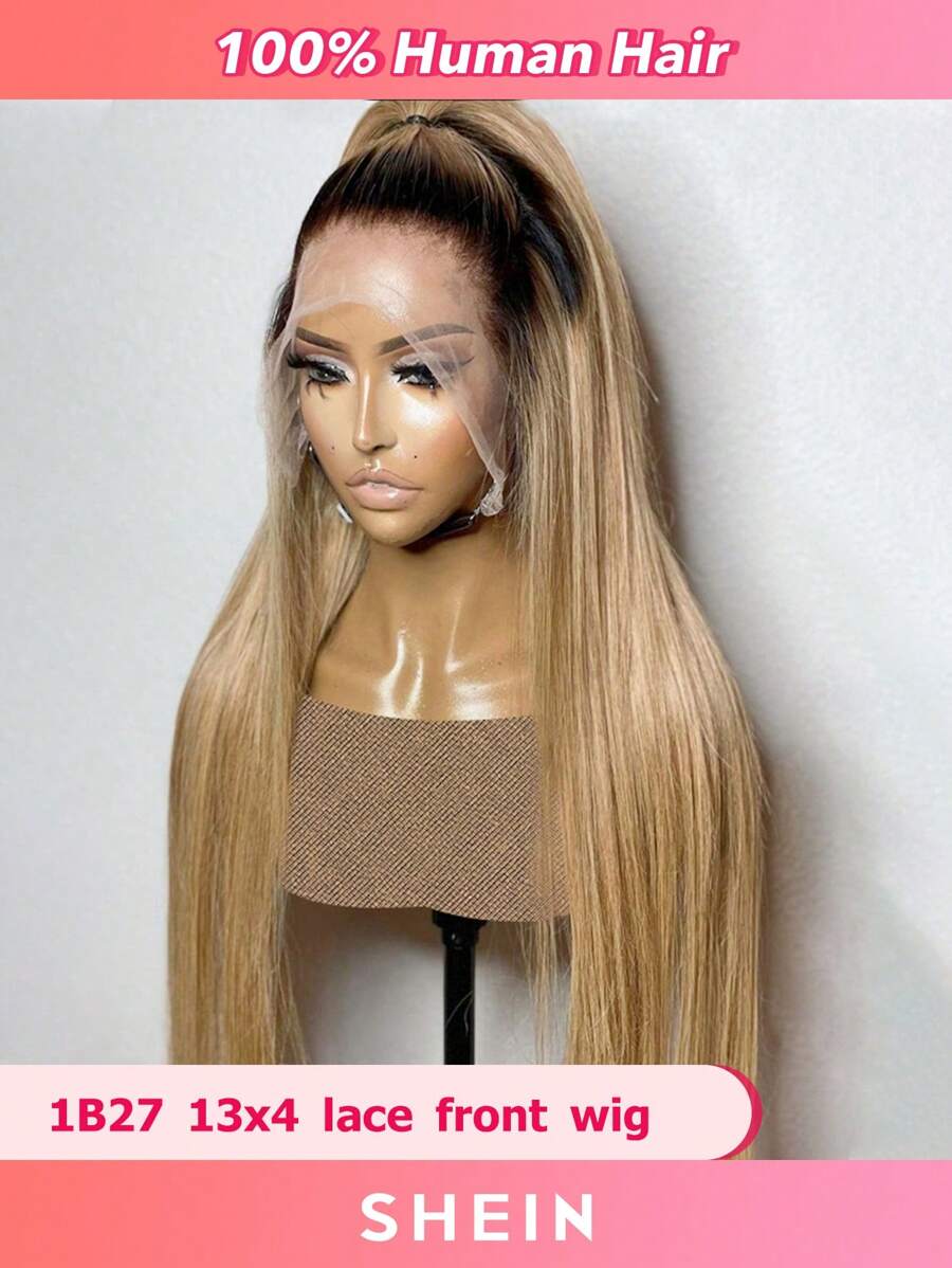 13*4 Lace Front Long Straight Human Hair Wig | SHEIN USA
