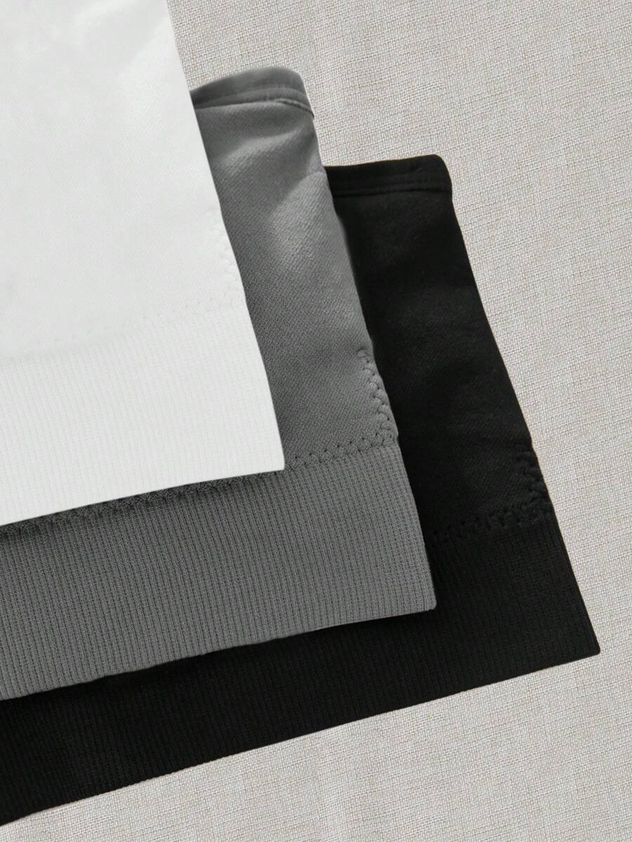 SHEIN Sport Studio 3pcs Seamless High Stretch Racerback Sports Bra ...