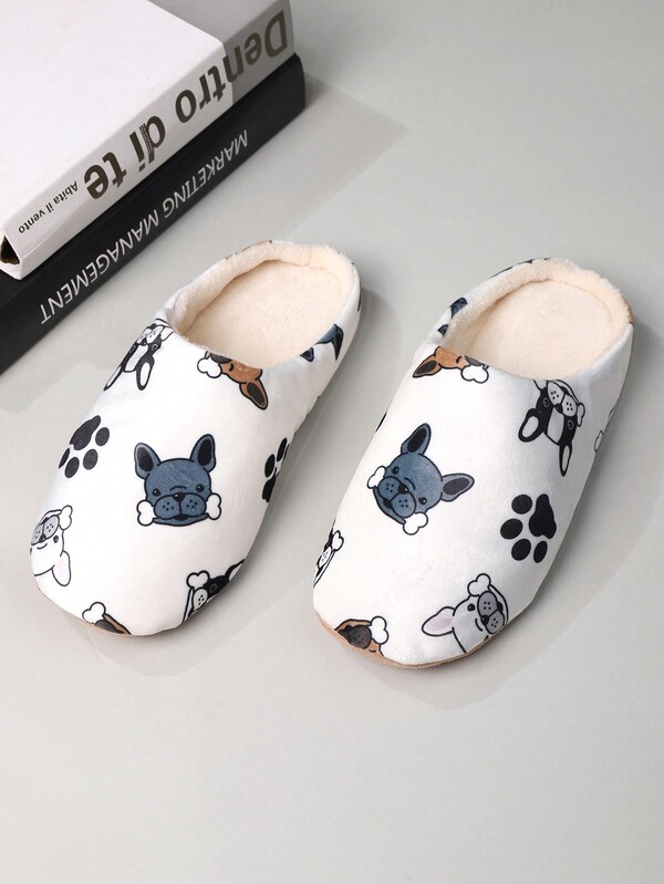 Women's Simple Design Bedroom Slippers, Silenced For Floor, Soft ...