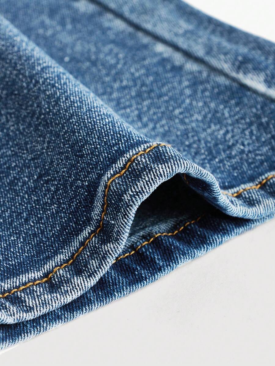 SHEIN Teen Girls Slant Pocket Flare Leg Jeans | SHEIN USA